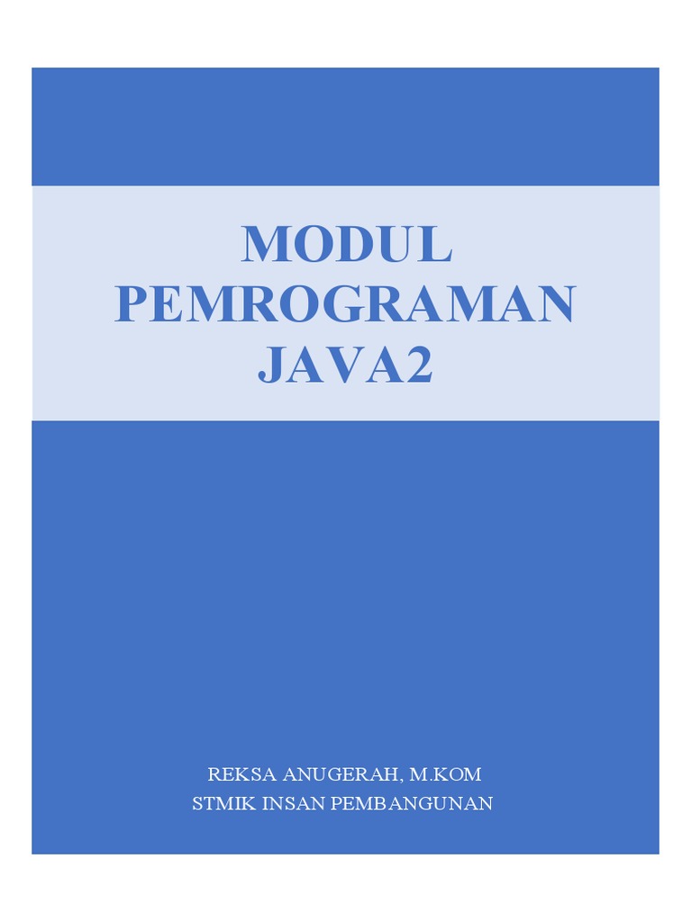 Java2 Modul | PDF