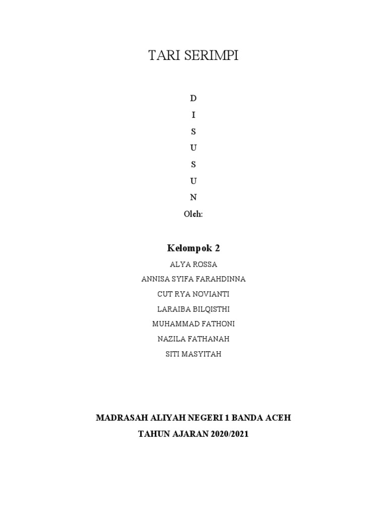 Sejarah dan Jenis Tari Serimpi | PDF