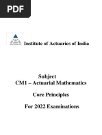 CM1 Actuarial Mathematics Syllabus 2026 | PDF | Present Value | Yield ...