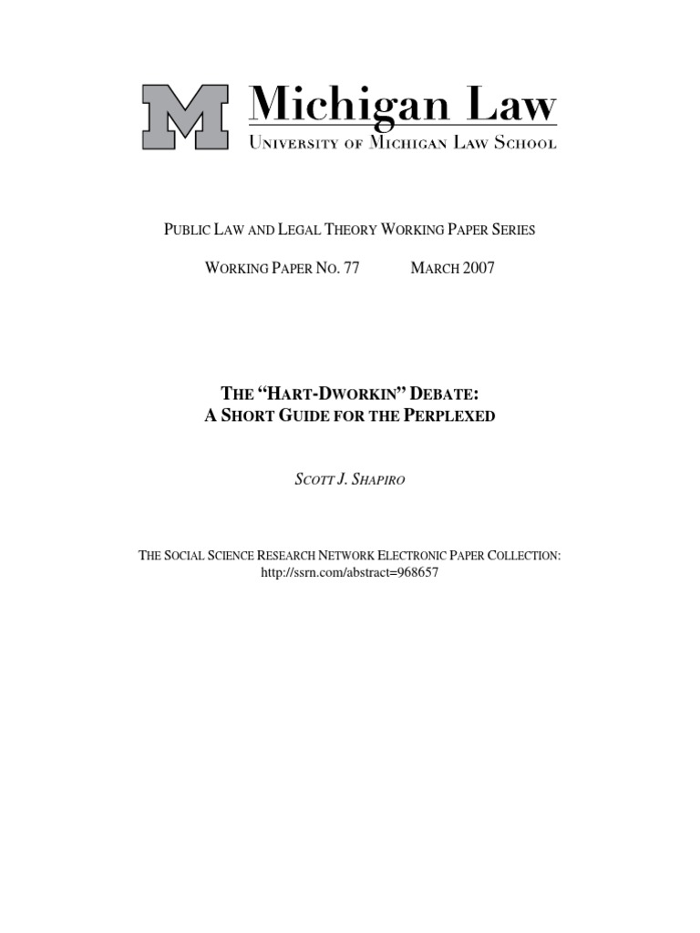 Shapiro Hart Dworkin Debate | PDF | Philosophy