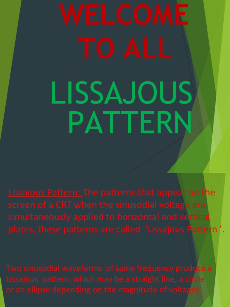 Lissajous Pattern | PDF