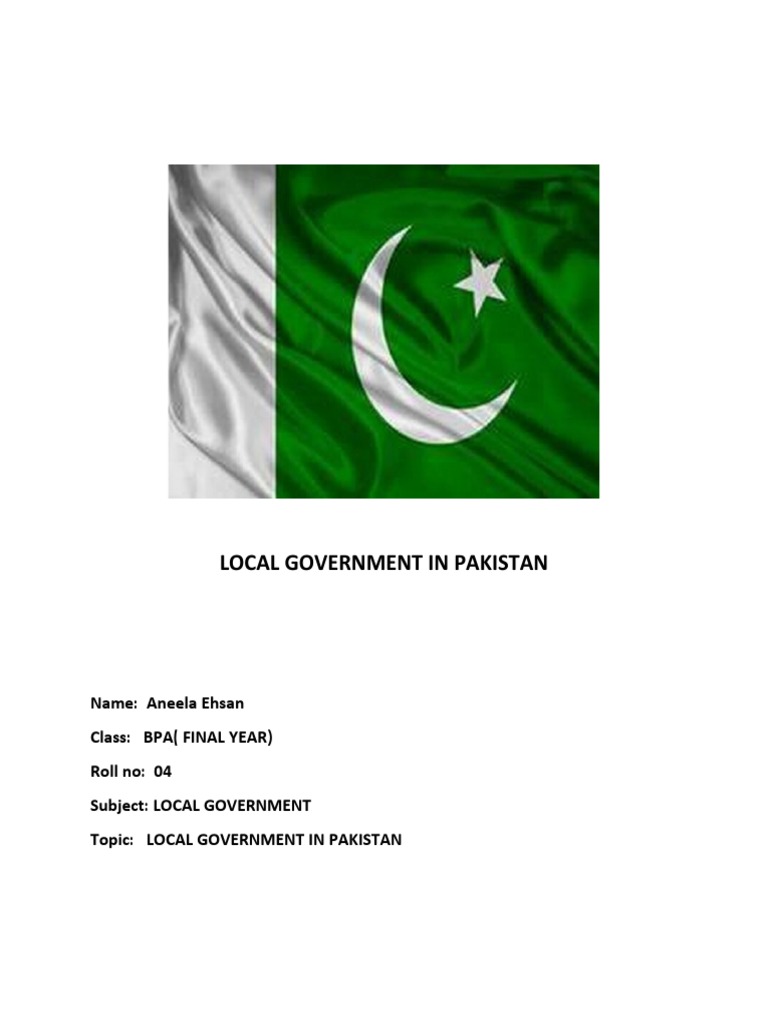 Evolution of Local Government in Pakistan | PDF | Local Government ...