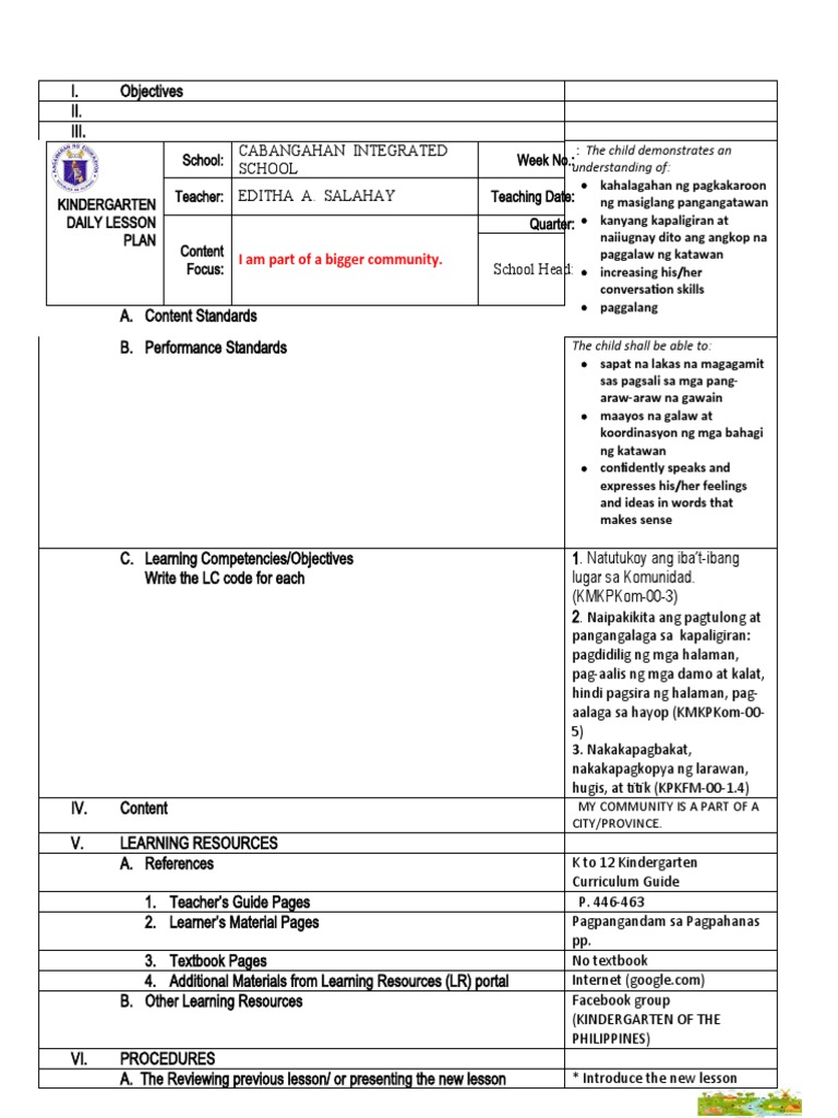 DLP Week 31 For Cot 4th QRTR 2020 | PDF | Pedagogy | Learning
