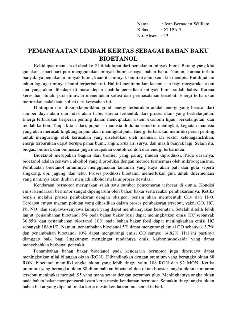 Artikel Kimia - Jean Xi Ipa 3 | PDF | Kesehatan Holistik