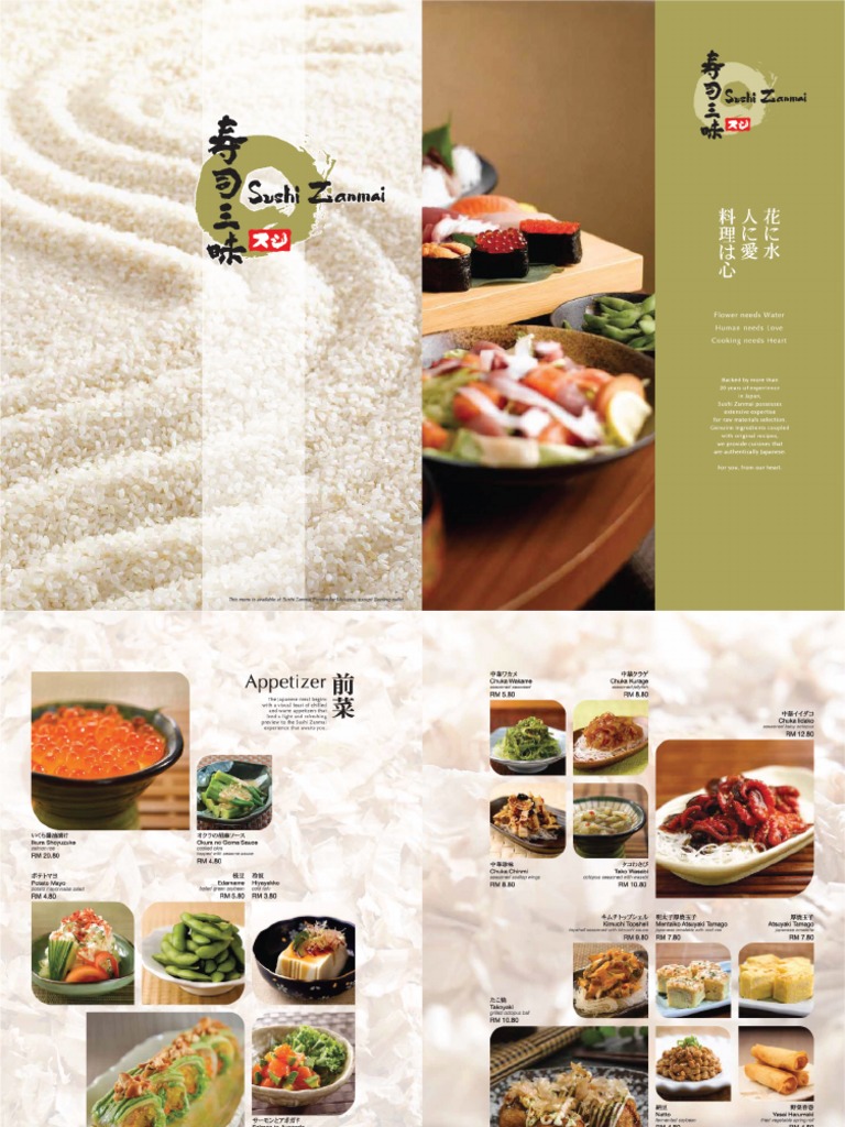 Sushi Zanmai Menu | PDF