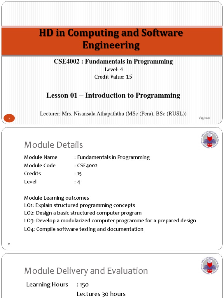 FCP 1 - Programming Logic | PDF | Computer Programming | Assembly Language