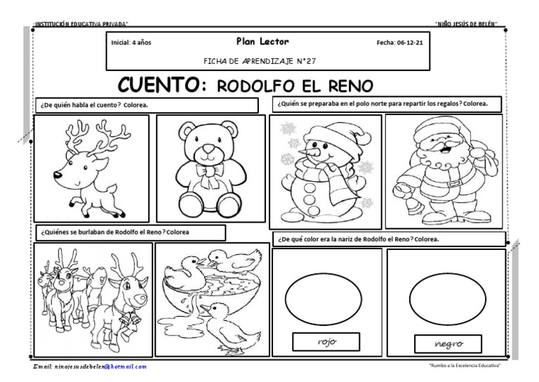 Cuento Rodolfo El Reno | PDF