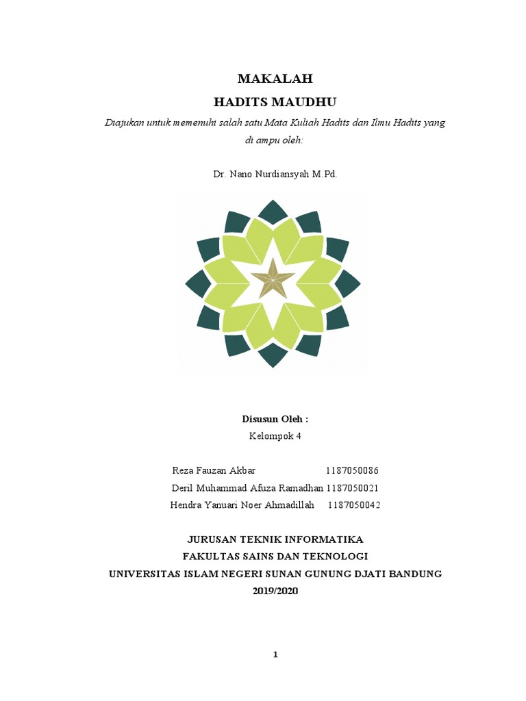 Analisis Hadits Maudhu dan Dampaknya | PDF | Politik