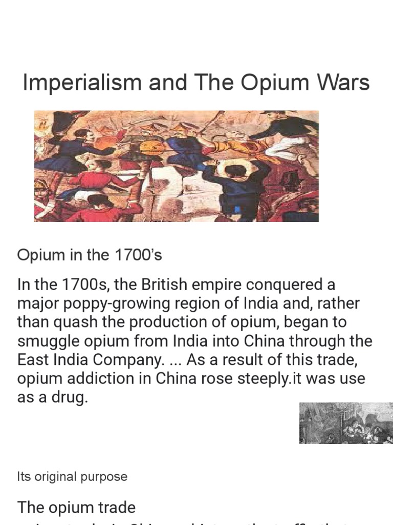 Imperialism and The Opium Wars | PDF | Opium | China
