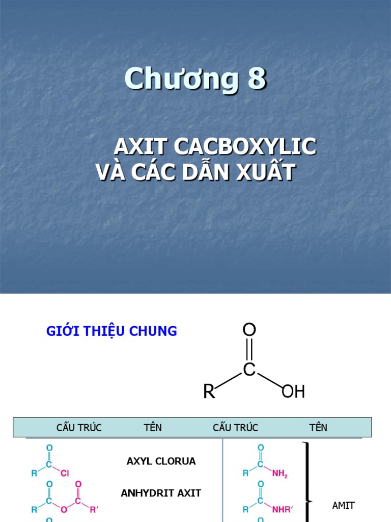 Chương 8 AXIT Cacboxylic | PDF