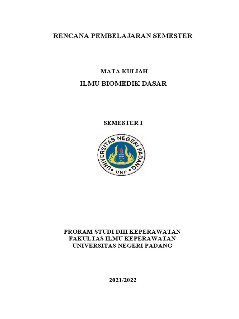RPS Ilmu Biomedik Dasr | PDF | Sains & Matematika