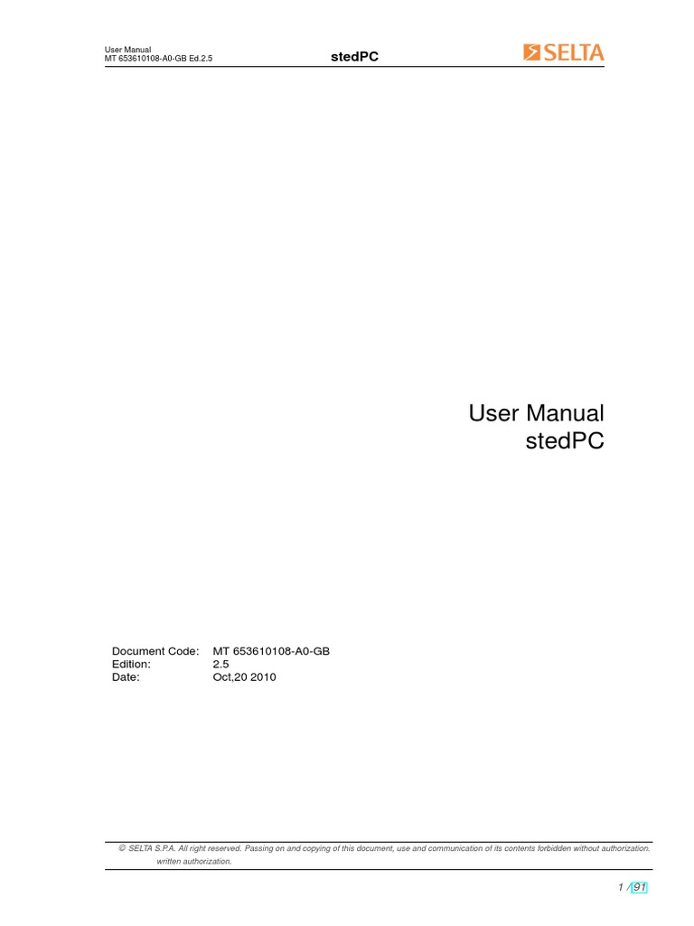 Sted User Manual | PDF | Computer Network | Computer Science