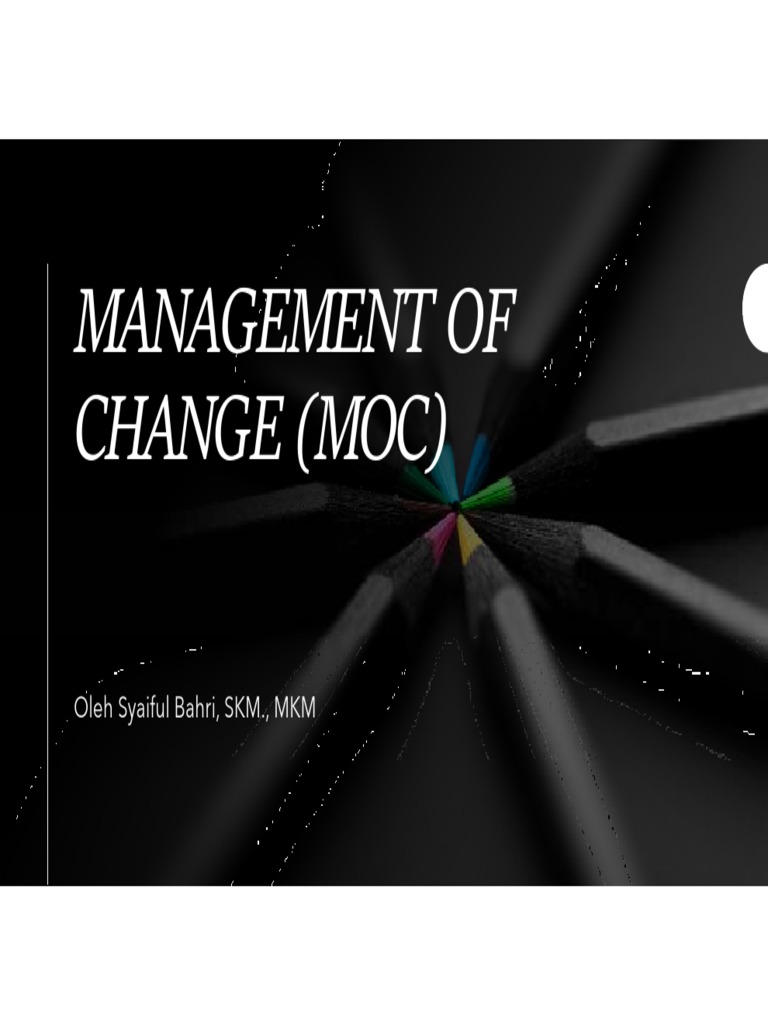 Management of Change (Moc) | PDF