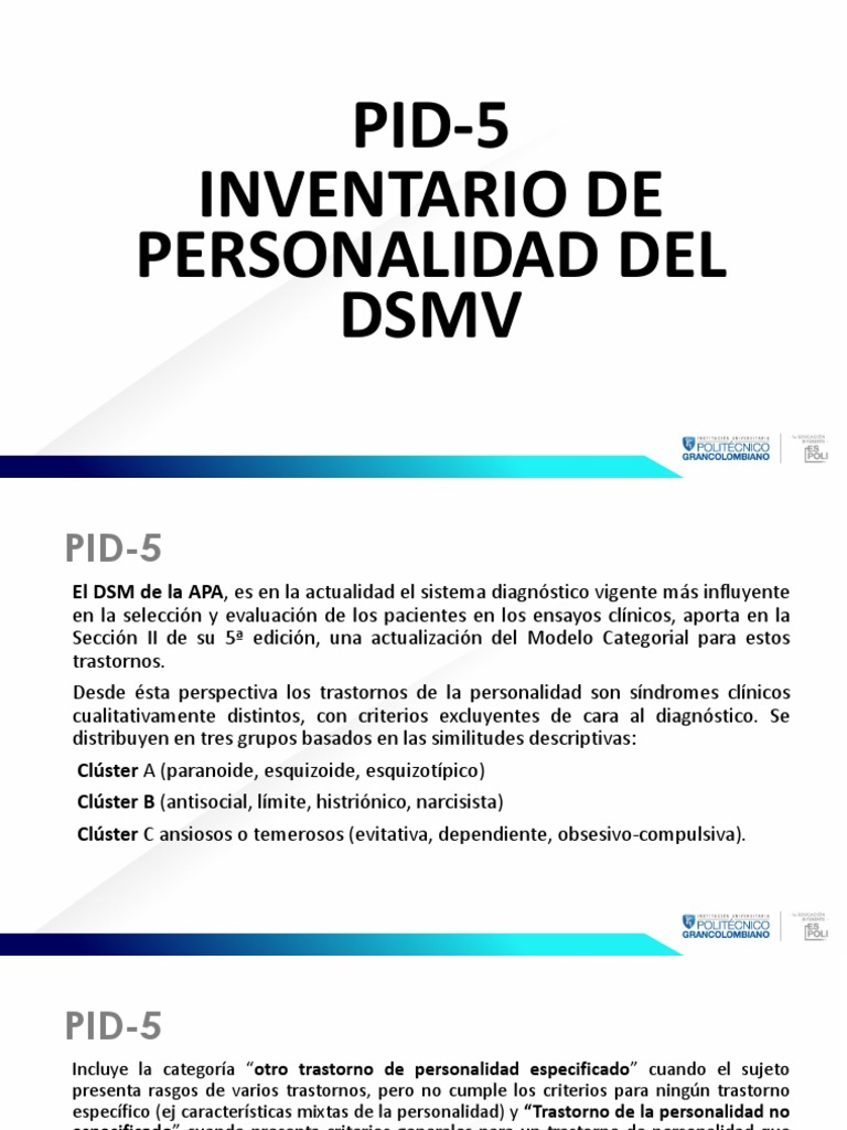 Pid 5 | PDF | Desorden de personalidad | Las emociones
