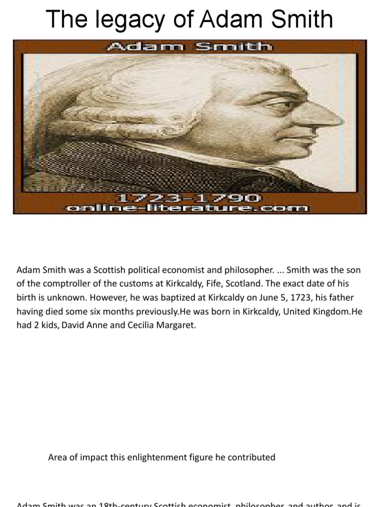 The Legacy of Adam Smith | PDF