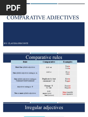 Grammar Comparative Adjectives Ficha Interactiva ENGLISH CLUB Humberto