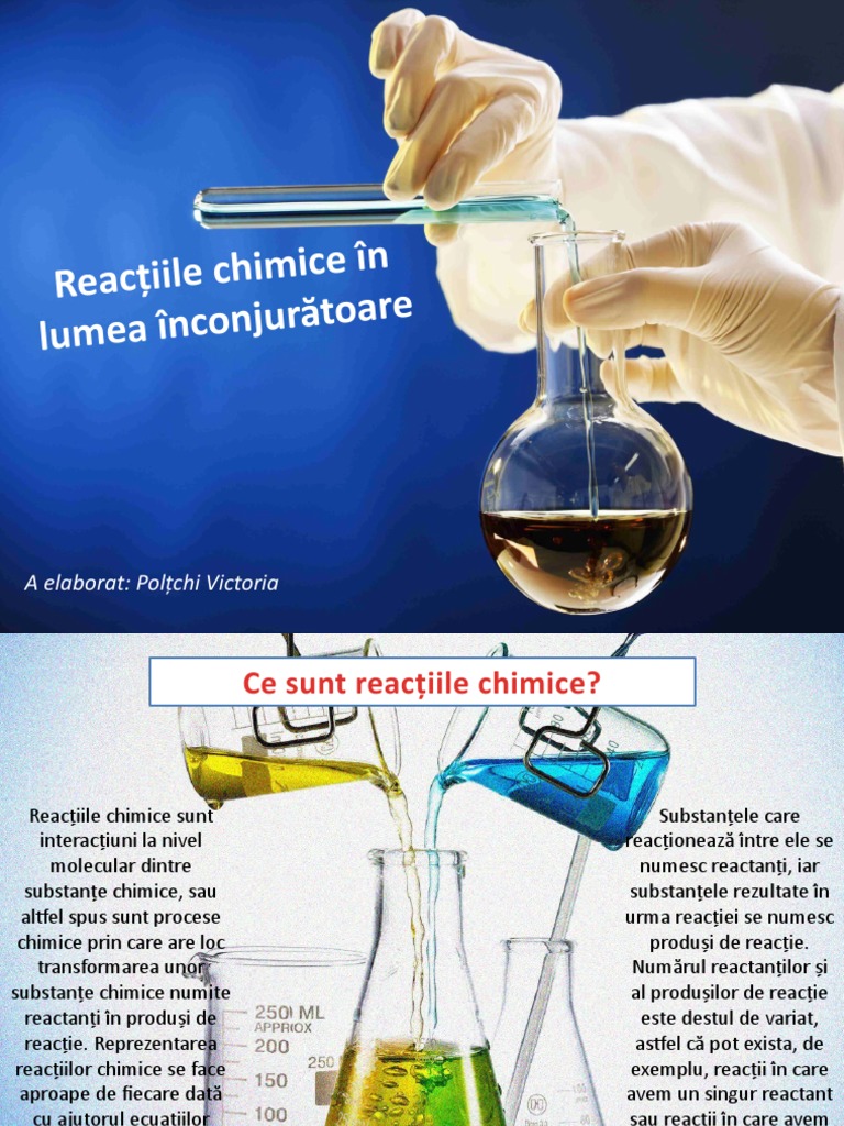 Reactiile Chimice in Lumea Inconjuratoare | PDF