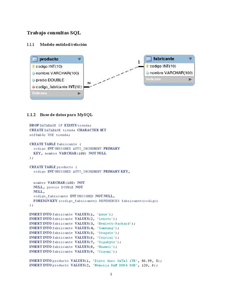 Trabajo Consultas | PDF | SQL | Informática