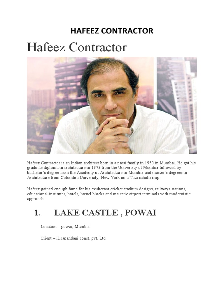 Hafeez Contractor | PDF | Buildings And Structures