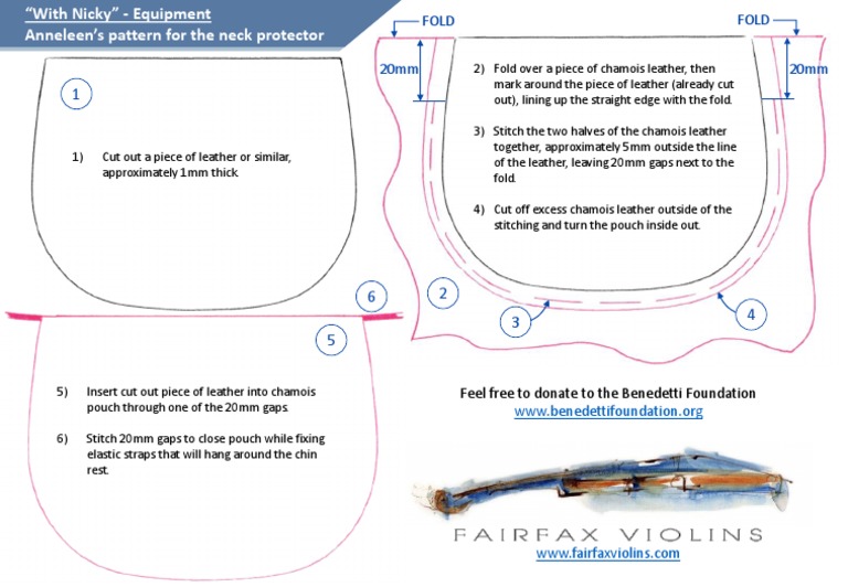 Fairfax Violins - Neck Protector Instructions | PDF