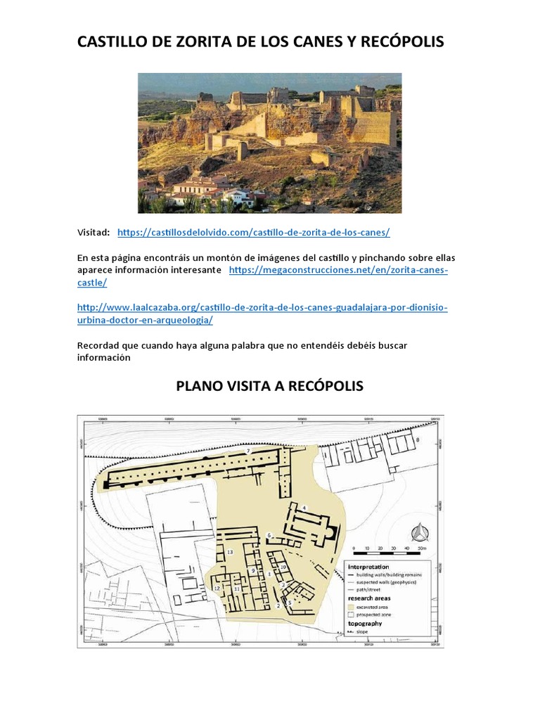 Webs Castillo de Zorita y Plano de Recópolis | PDF | Ciencias sociales ...