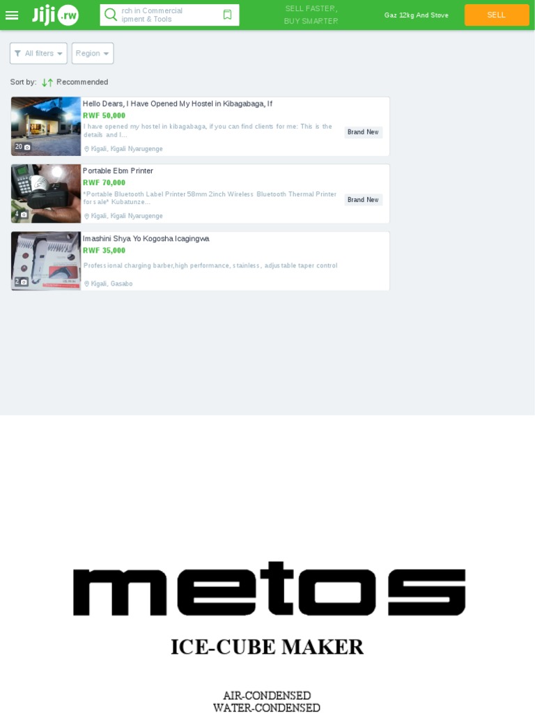 Metos Ice Cube Maker Manual | PDF | Pump | Ice