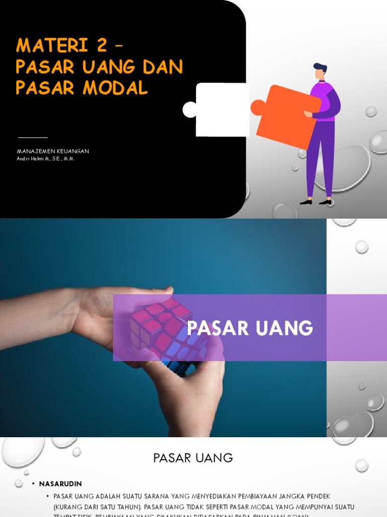 Materi 2 Pasar Uang Dan Pasar Modal | PDF