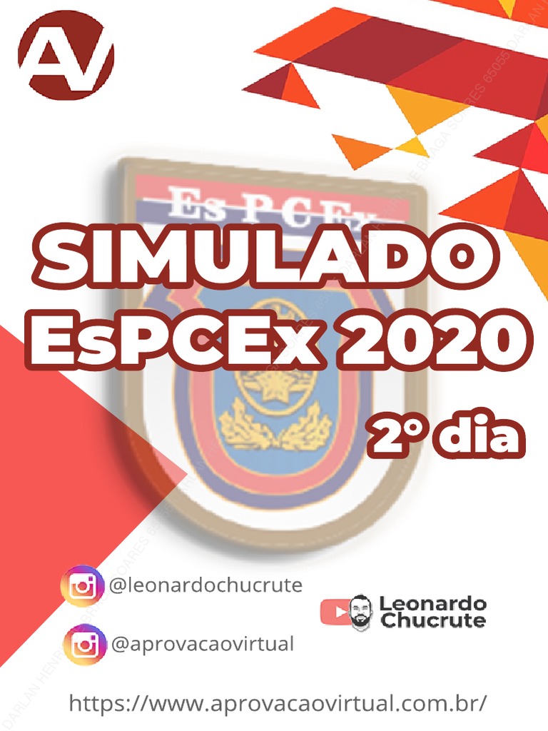Simulado Especex | PDF | Triângulo | Matemática