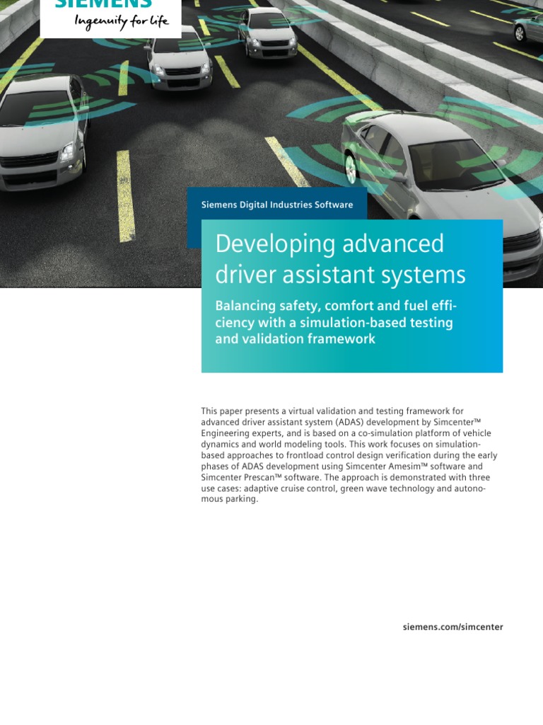 Siemens SW Developing Advanced Driver Assistant Systems WP - tcm53-81245 | PDF | Simulation ...