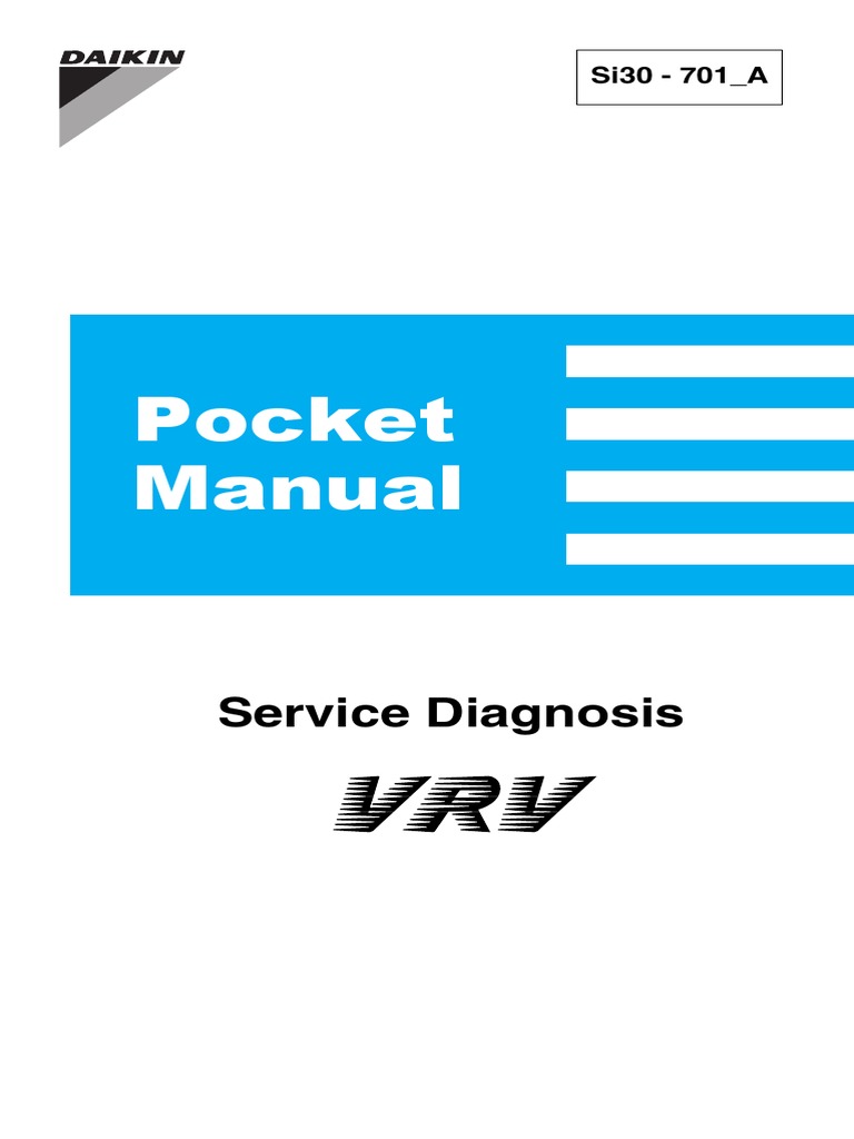 Daikin VRV Diagnosis Manual | PDF | Humidity | Continuum Mechanics