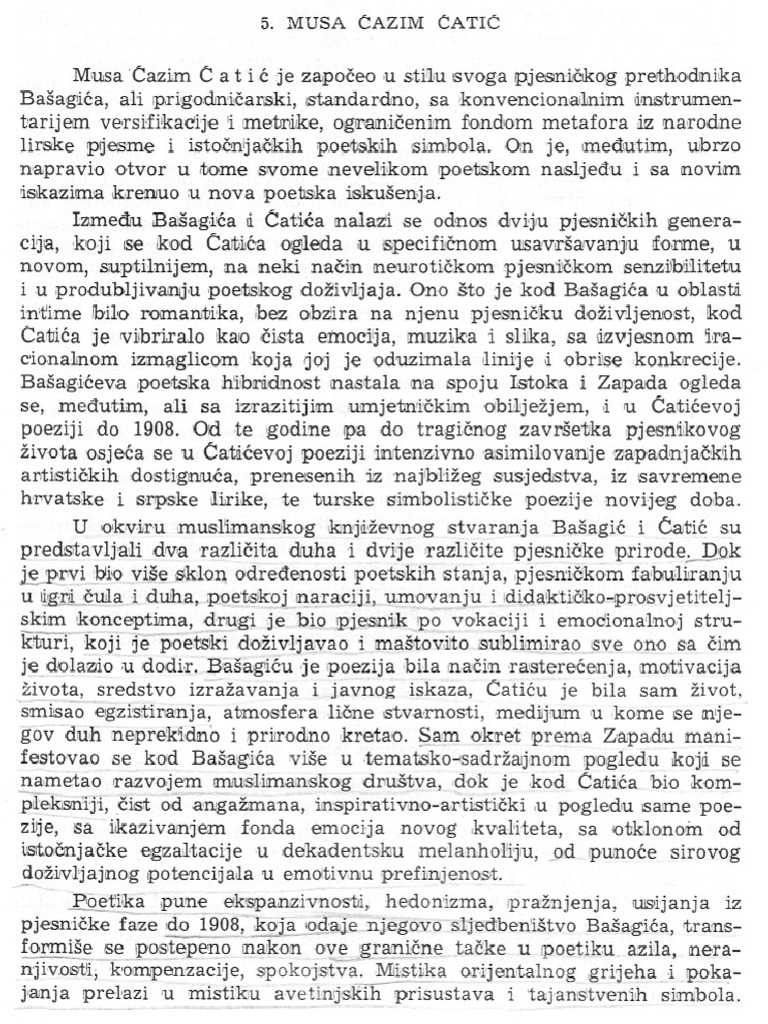 Musa Cazim Catic - Muhsin Rizvic | PDF