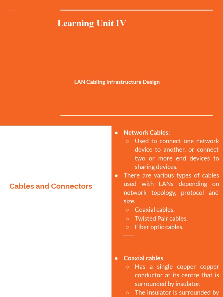 CS243 - Learning Unit I LAN Cabling Infrastructure Design | Download Free PDF | Duplex ...