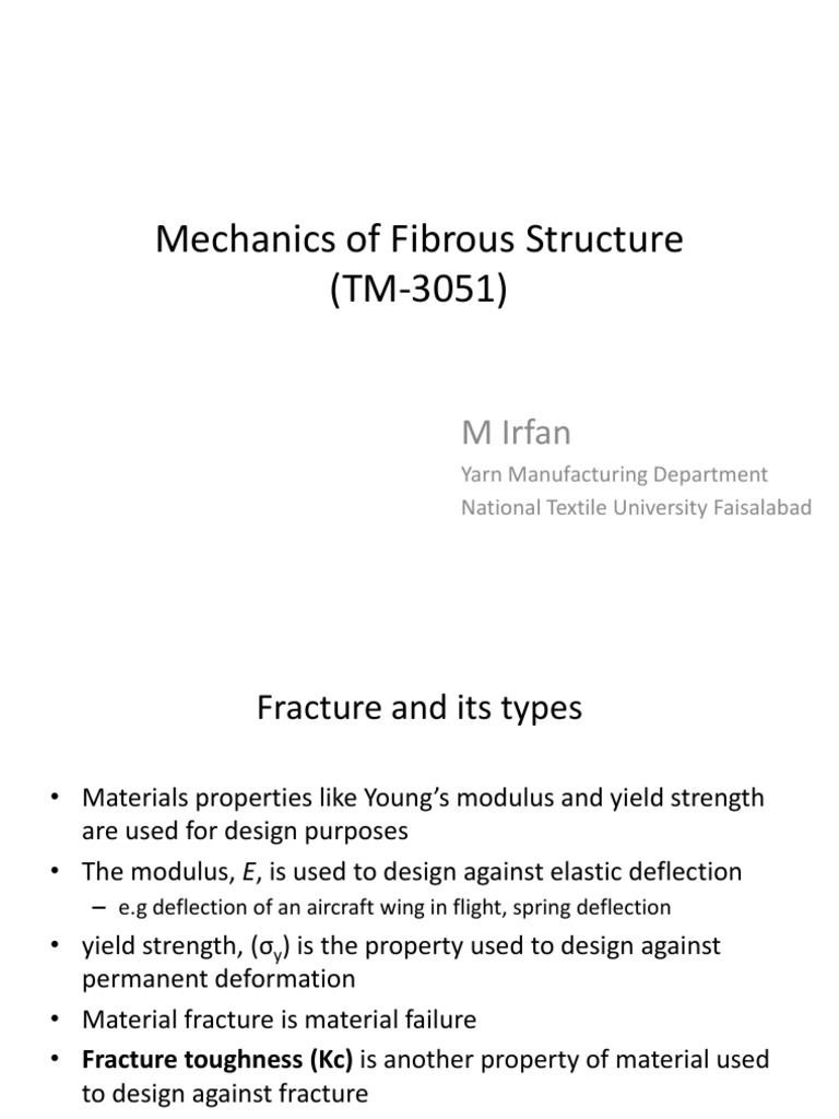 Mechanics of Fibrous Structure: Fracture Types Explained | PDF ...