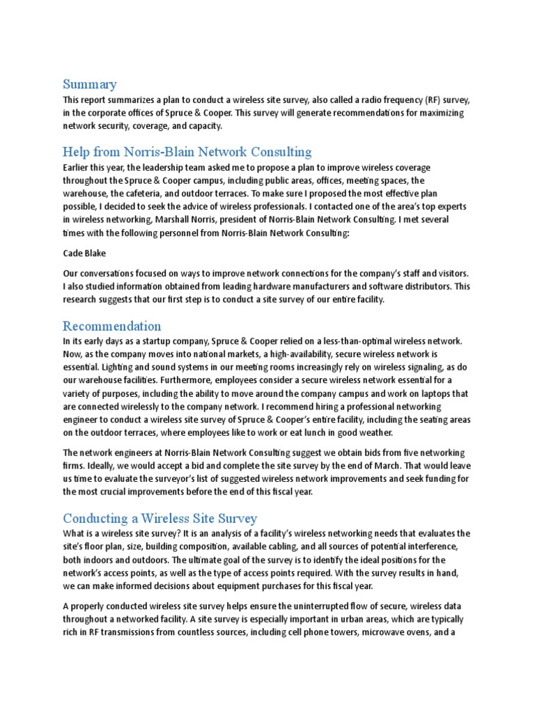 NP WD 3-1 TarinSearle | PDF | Computer Network | Wireless