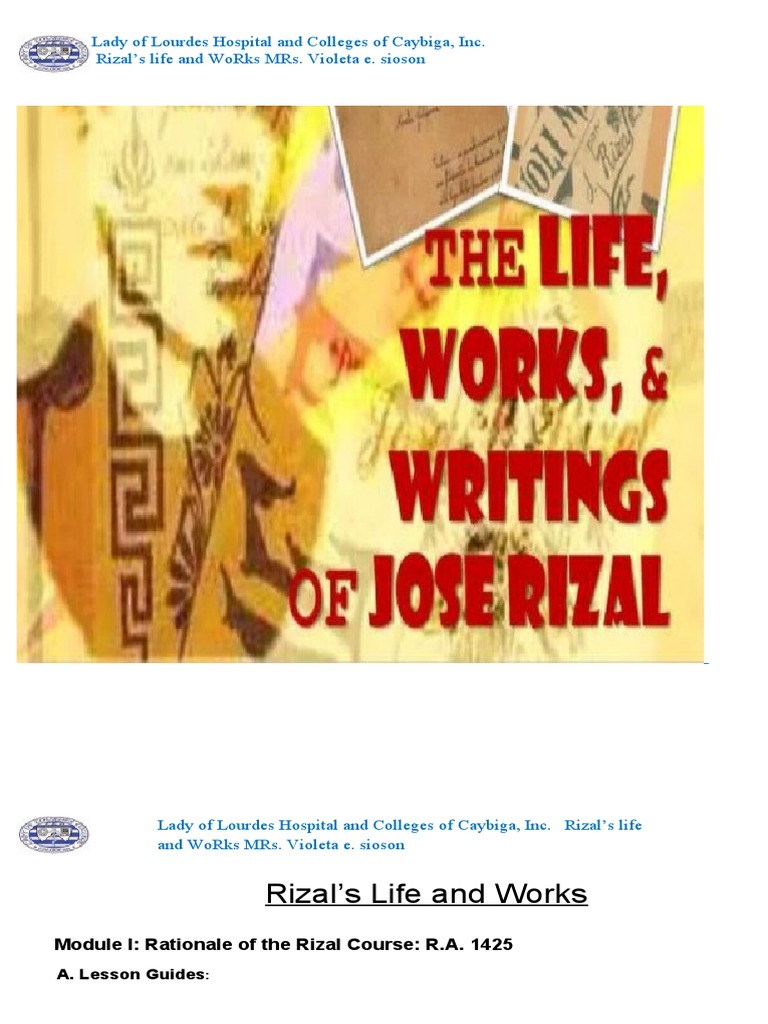 Rizal's Life and Works | PDF