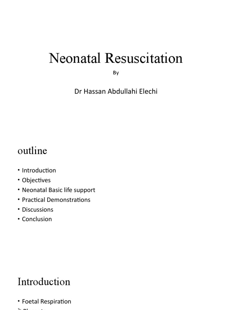 Neonatal Resuscitation | PDF | Childbirth | Cardiopulmonary Resuscitation