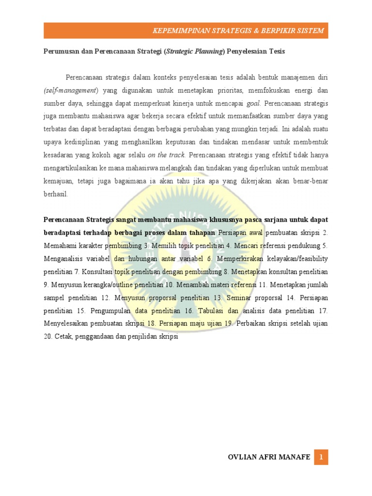 Tugas Uts Kepemimpinan Strategis | PDF | Pengembangan Diri