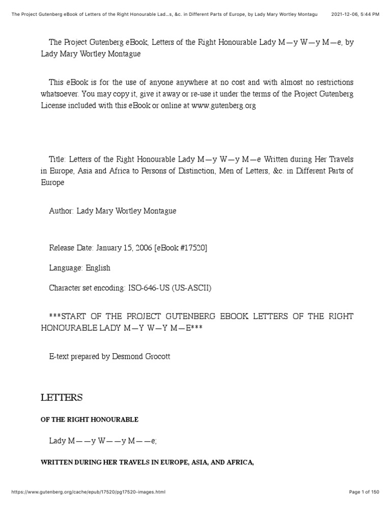 18th Century Letters | PDF