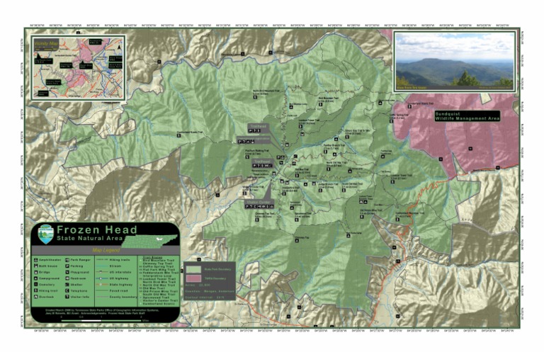 Frozen Head State Park and Natural Area Map | PDF