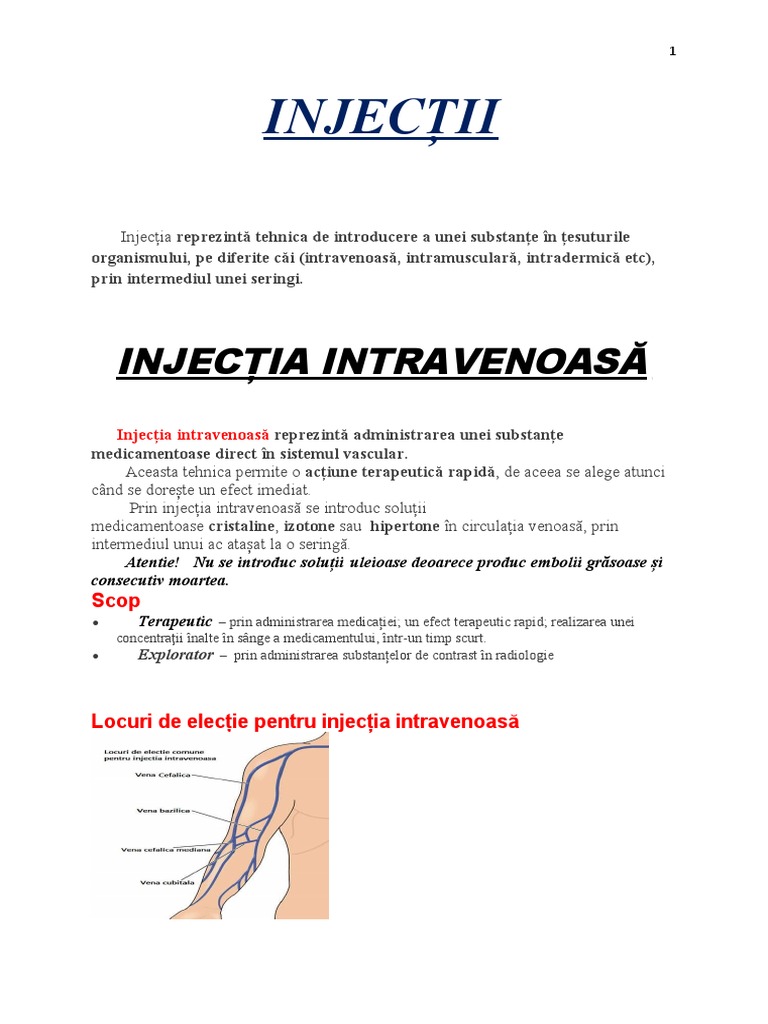 Injectiile | PDF