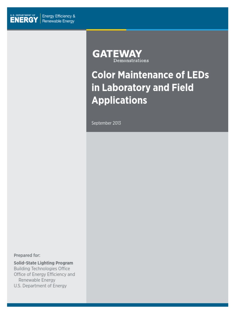 2013 Gateway Color-Maintenance | PDF | Light Emitting Diode | Color