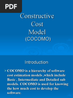 COCOMO Model Overview and Calculations | PDF | Applied Mathematics