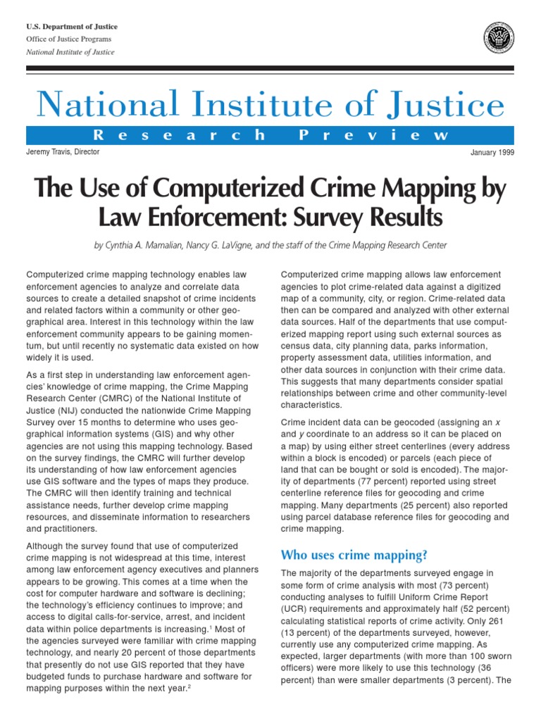 Computerize Crime Mapping by Law Enforcement by Mamalian | PDF ...