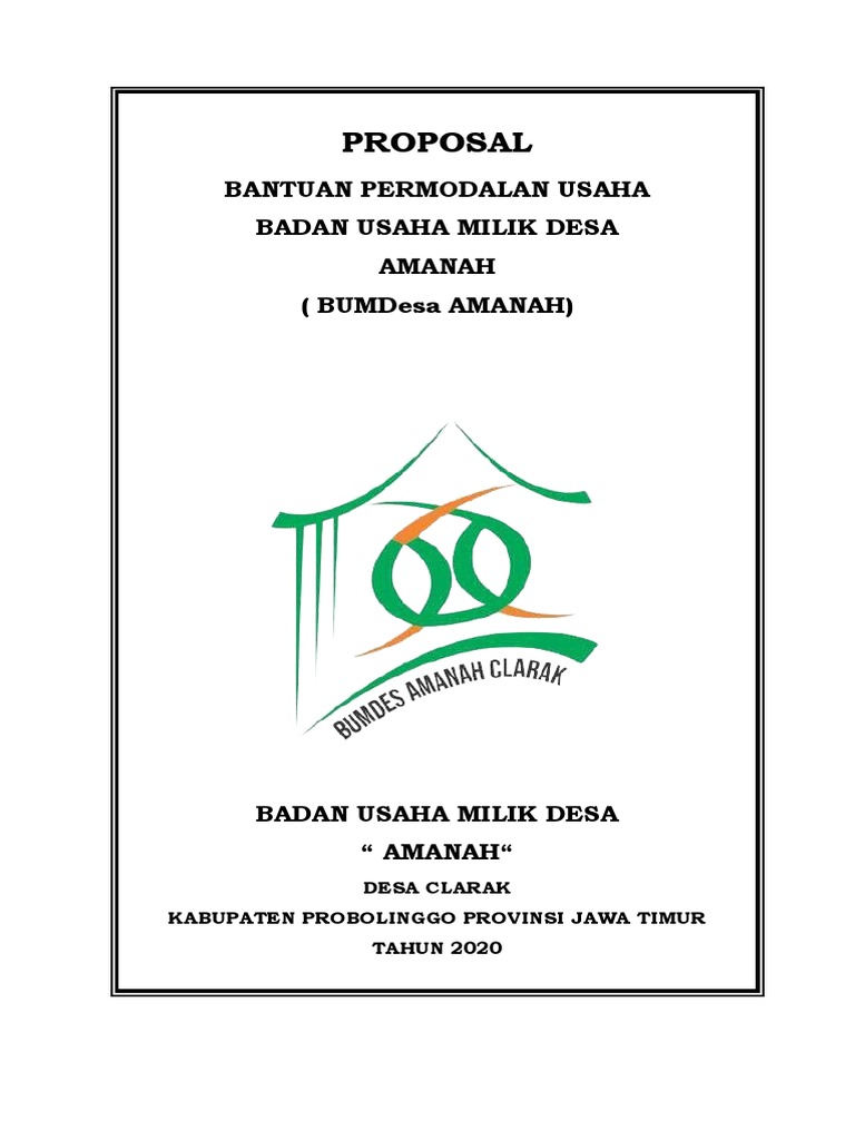 Proposal Bumdes | PDF