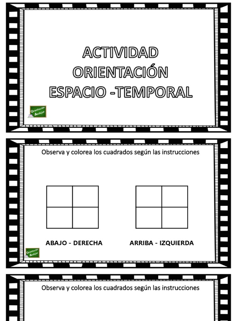 Orientacion Espacio Temporal Cuadrados | PDF Orientacion Espacio Temporal Cuadrados | PDF