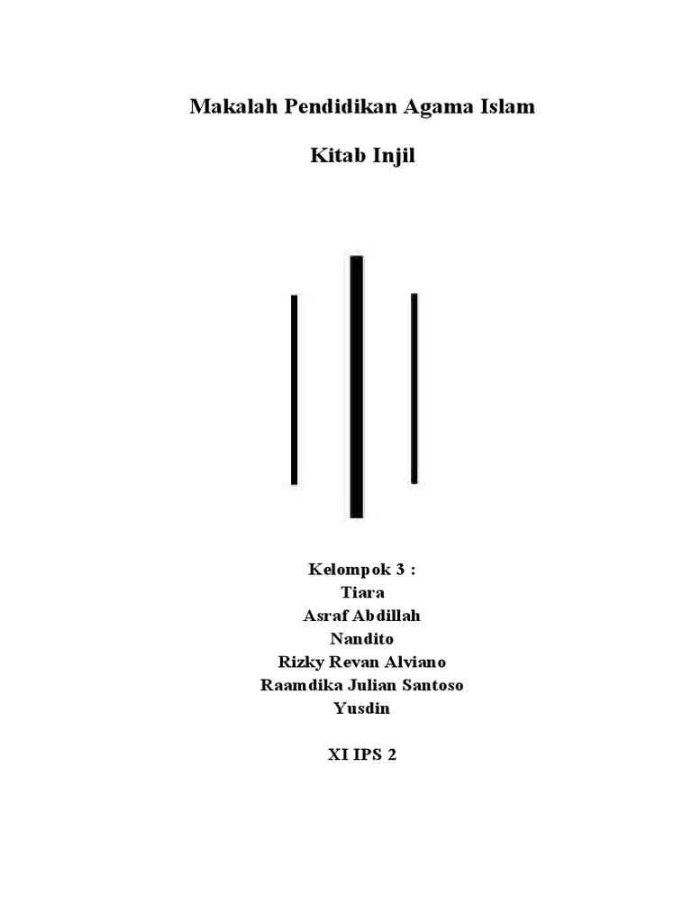 Makalah Kitab Injil | PDF | Filsafat | Agama & Spiritualitas