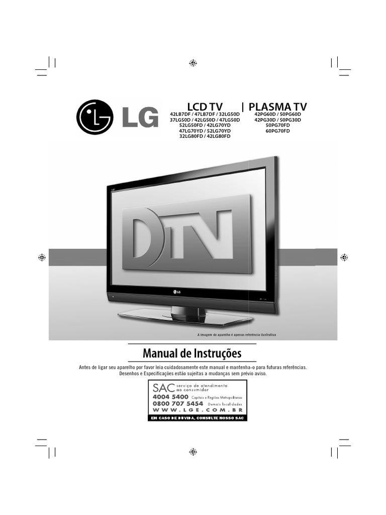 Manual Tv Lg Pdf Televisão Digital