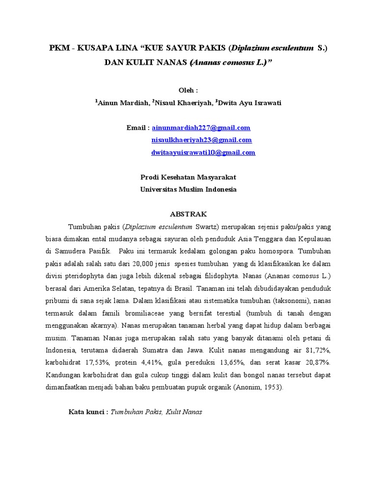 Revisi Karya Ilmiah Bahasa Indonesia B7 | PDF | Griya & Taman | Kesehatan Holistik