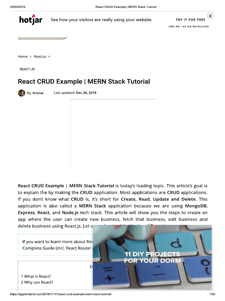 Crud React | PDF