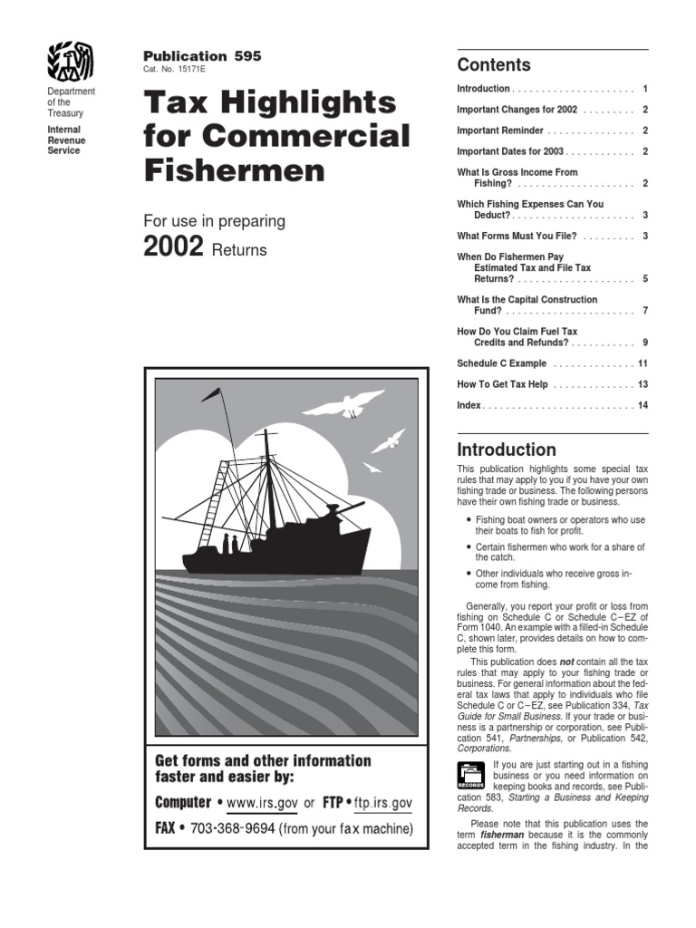 2002 Fishing Business Tax Guide | PDF | Social Security (United States ...
